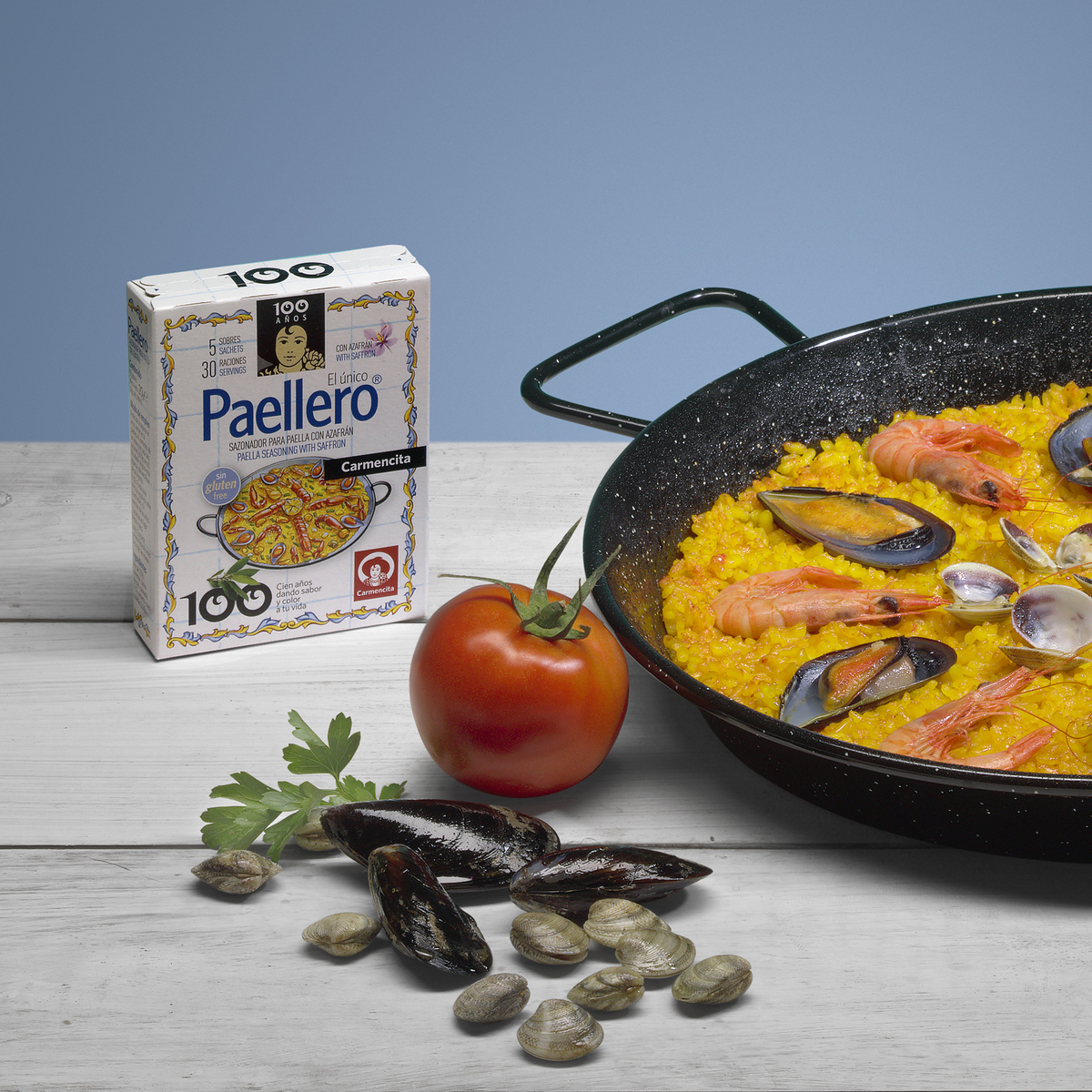 Paella kit with Enameled Pan – Carmencita USA