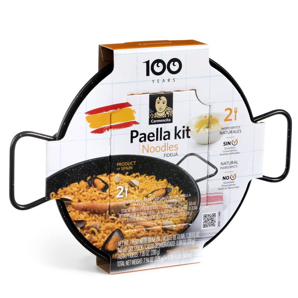 PAELLA KIT NOODLE WITH ENAMELED PAN - 2 SERVINGS – Carmencita USA