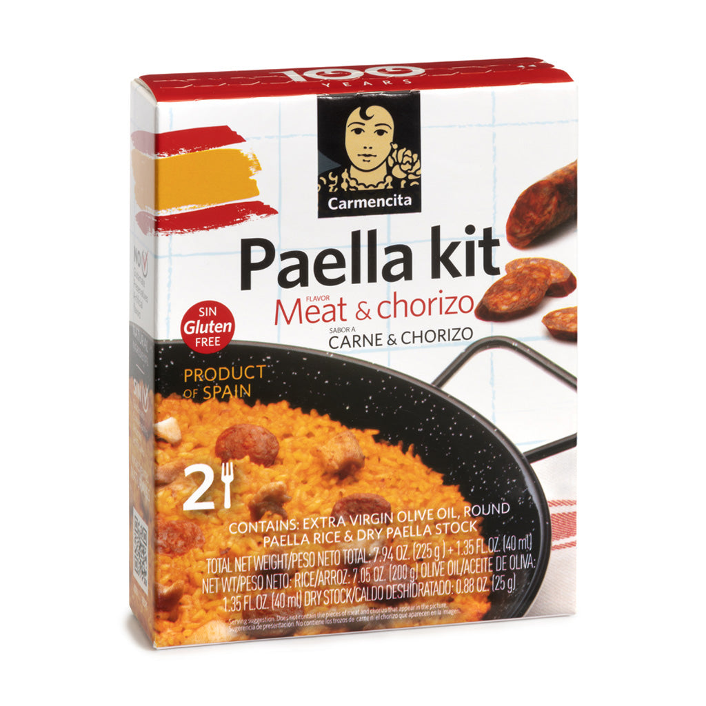 PAELLA KIT MEAT & CHORIZO CASE - 2 SERVINGS – Carmencita USA